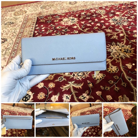 Michael Kors | Bags | Authentic Michael Kors Flat Carry All Wallet ...